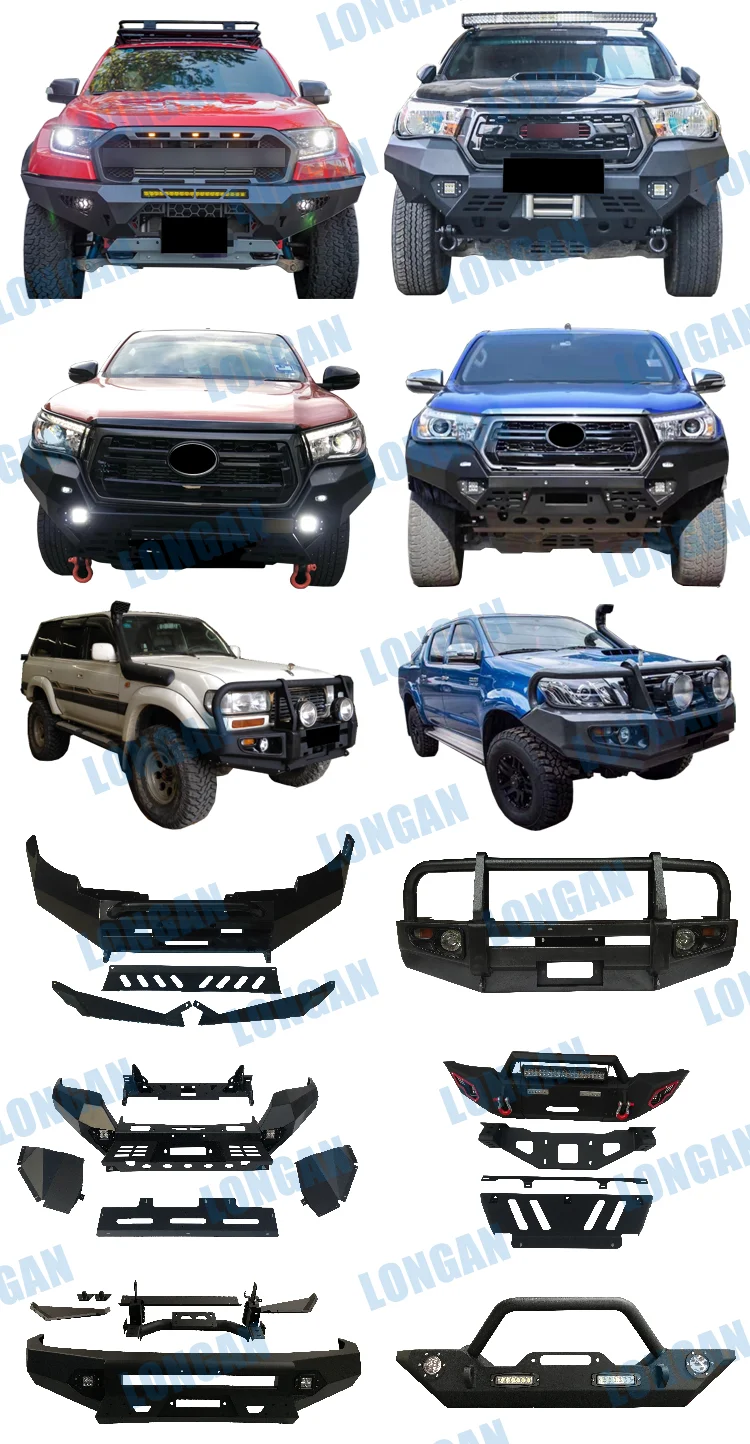 Custom Front Bumper For Isuzu Dmax Hilux Navara Customize Trucks 4x4 ...