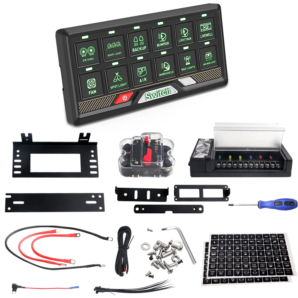 2024 New Truck General 12v 24v 4x4 Lights Off Road New 12 Gang RGB ...