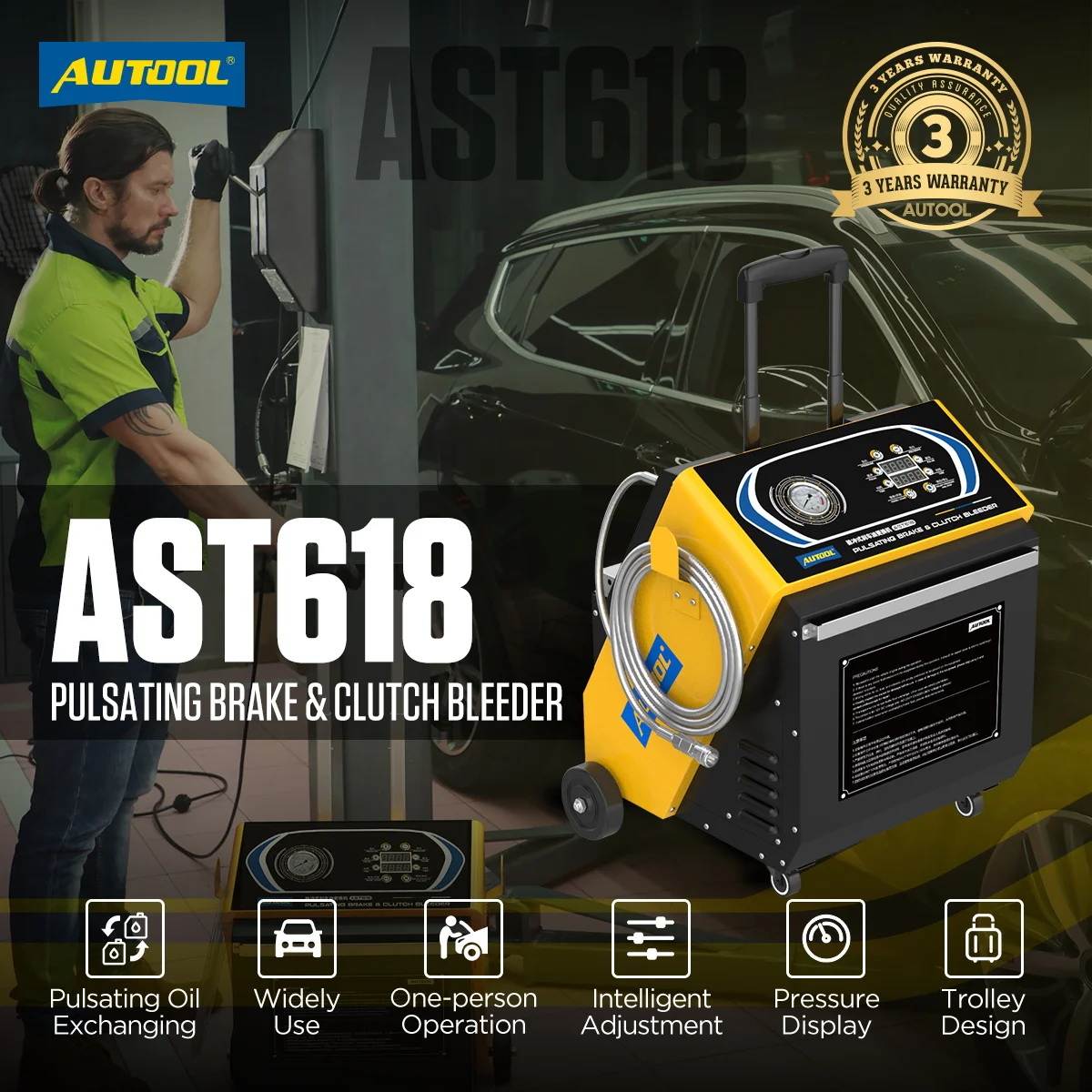 Autool AST618 Brake Fluid Exchanger - Efficient & Portable