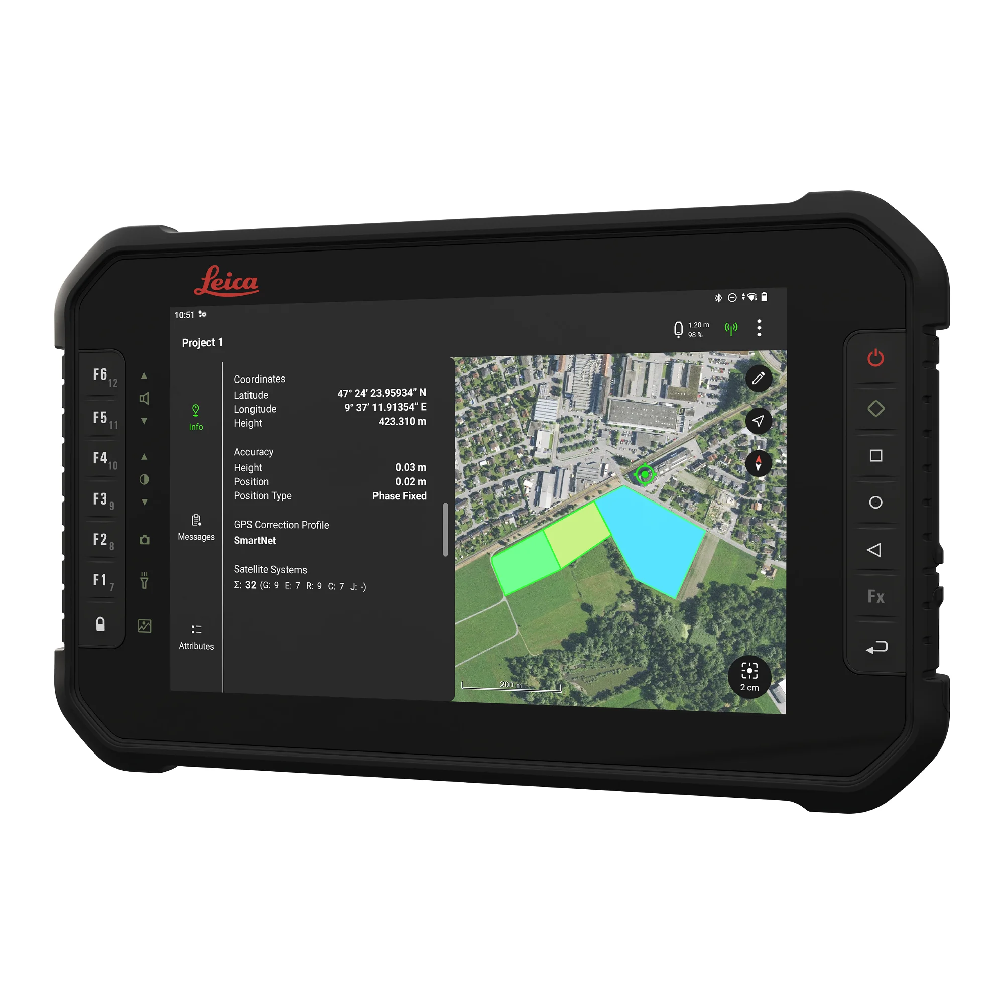 Leica CSX8-Compatible Rugged Android Tablet with Long-Range ...