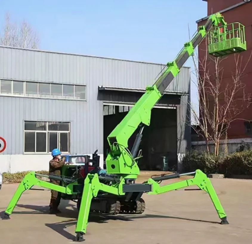 3t Spider Crane 3 Ton Spider Crawler Crane 5m 9m 14m 16m Truck Mounted Spider Crawler Crane For ...