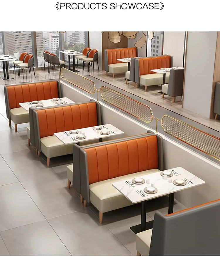 Modern Luxury Commercial Restaurant Furniture Lounge Sofa Booth Seating ...