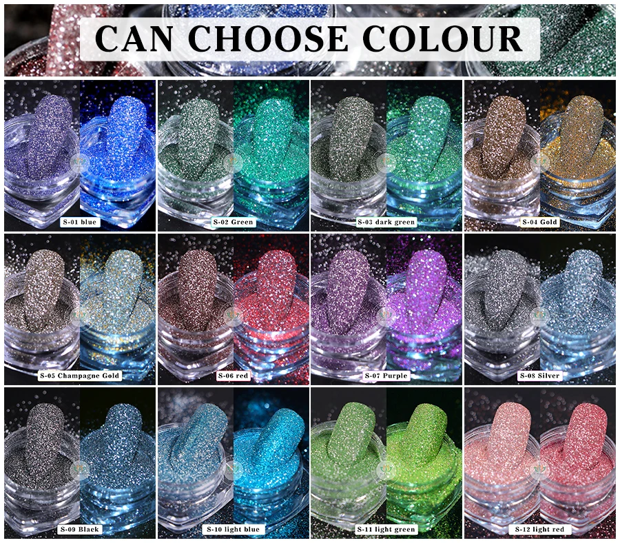 High Flash Reflective Glitters Powder For Face Body Hair Nail Art - Buy ...