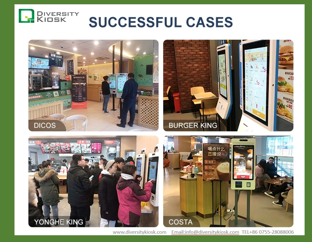 Self Checkout Cash Payment Qr Code Scanner Built In Self Ordering Self ...