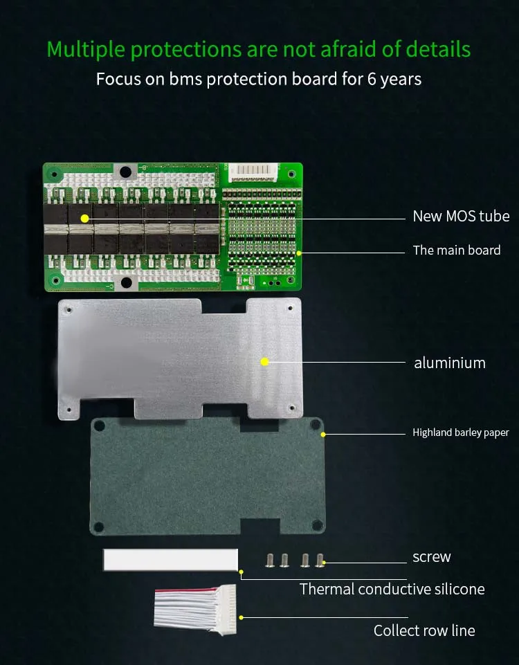 Smart Bms Battery Management System Bms 24v 48v Lifepo4 Bms For Lithium ...