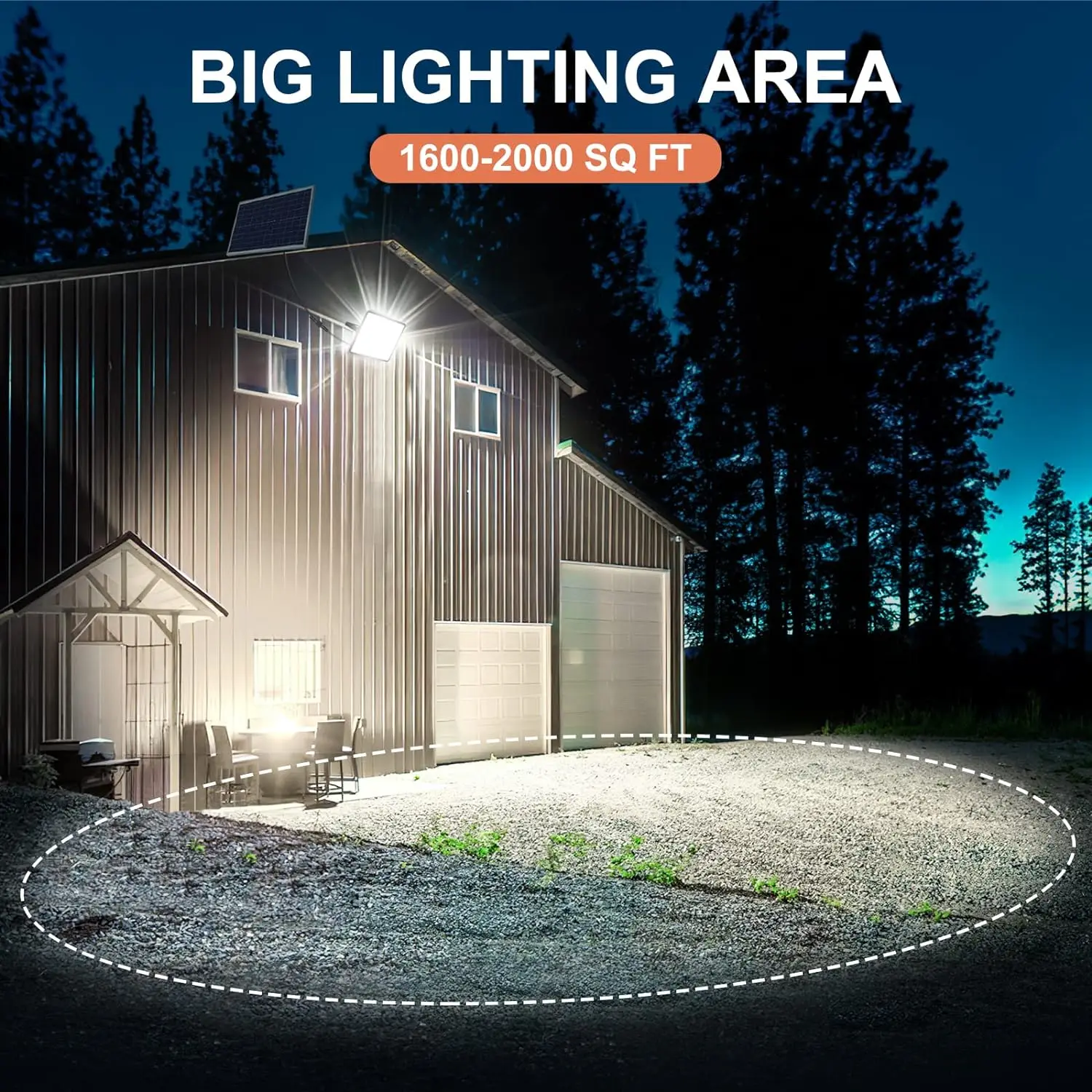 300w 2000w Solar Outdoor Waterproof Powered Security Lighting ...