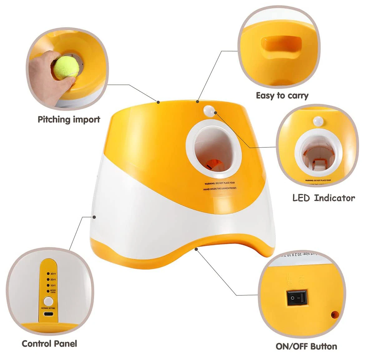 Automatic Fetch Machine - Interactive Dog Ball Launcher
