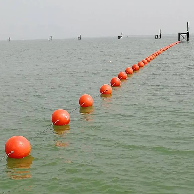 Marine Mooring Buoy Pipeline Ball Float For Suspending Cable Or ...