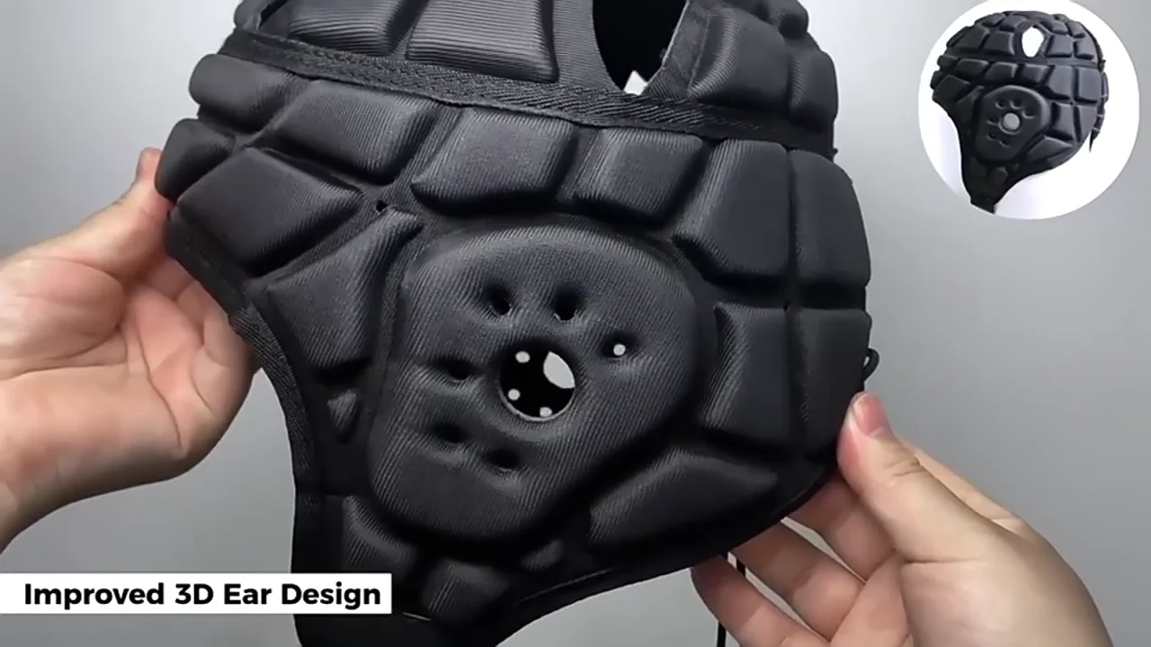 Custom Design Adjustable Soft Shell Padded Head Protection Rugby Flag ...