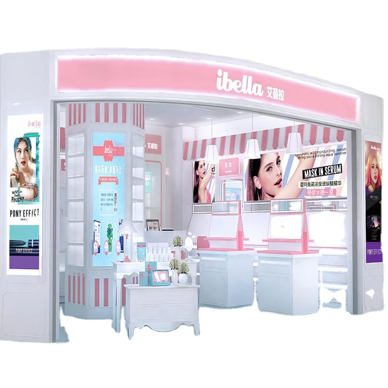 Customized Display for Beauty Store Pop up - Makeup Showcase