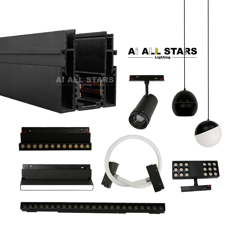 Stretch Ceiling Track Spotlight Surface Recessed 48v Magnetic Track ...