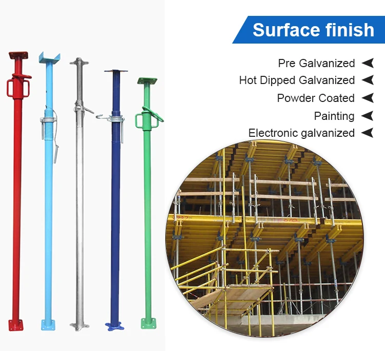 Building Material Slab Support Acrow Prop Concrete Adjustable Props For ...