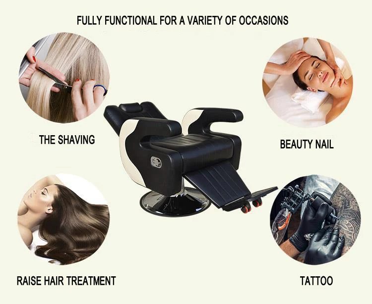 2023 Luxury Black Woman Vintage Haircut Barber Shop Furniture Set Chair ...