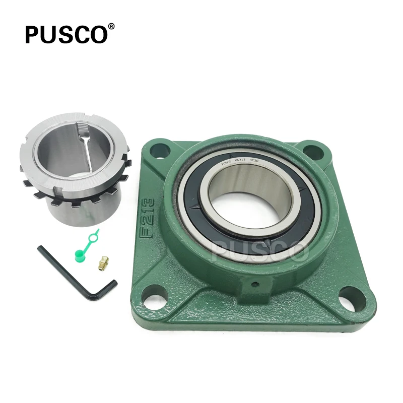 Pusco Uk213+he2313 Flanged Housing Insert Bearing And Adaptor Sleeve ...