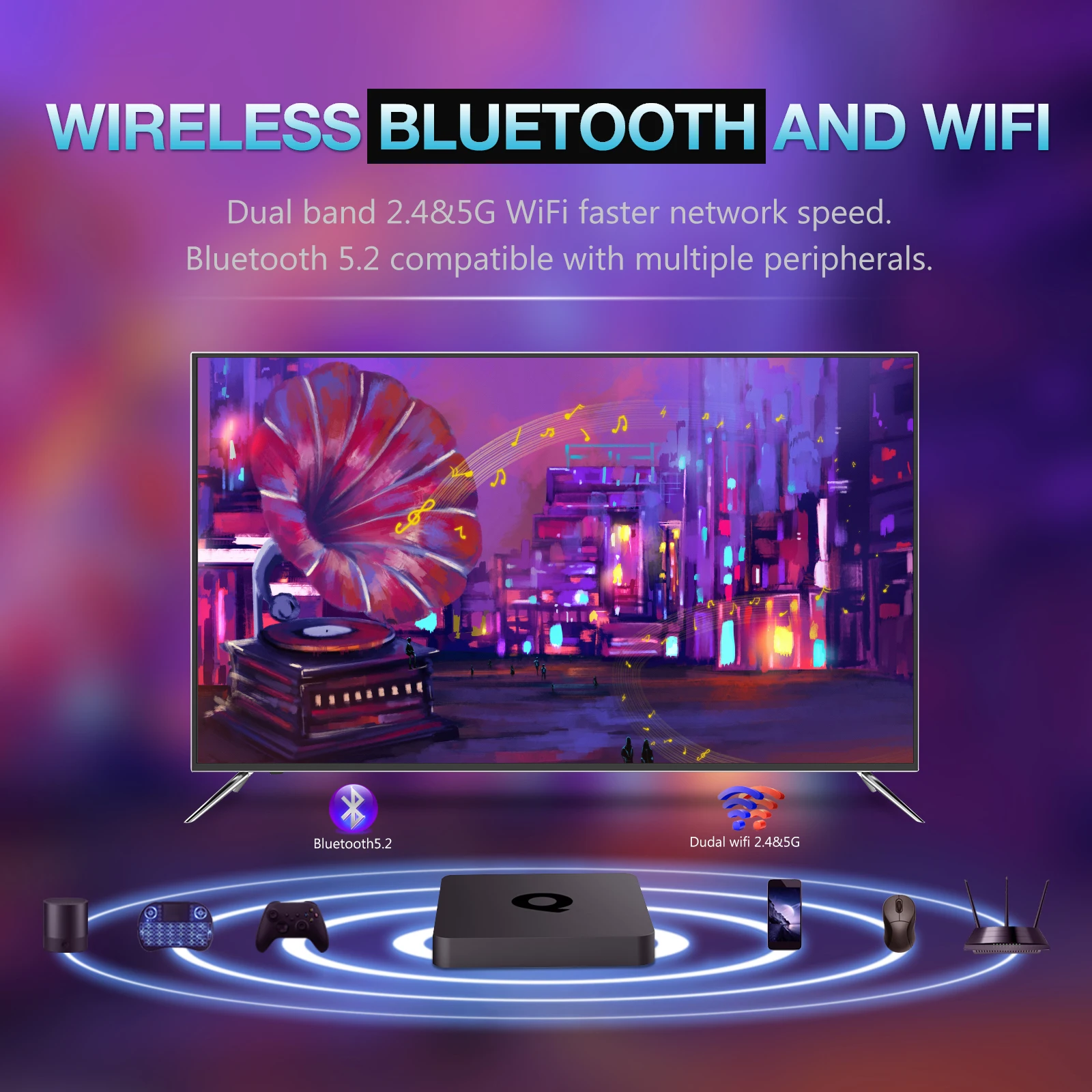 Ott Best Selling Internet TV Box - Q1 Voice Remote Control