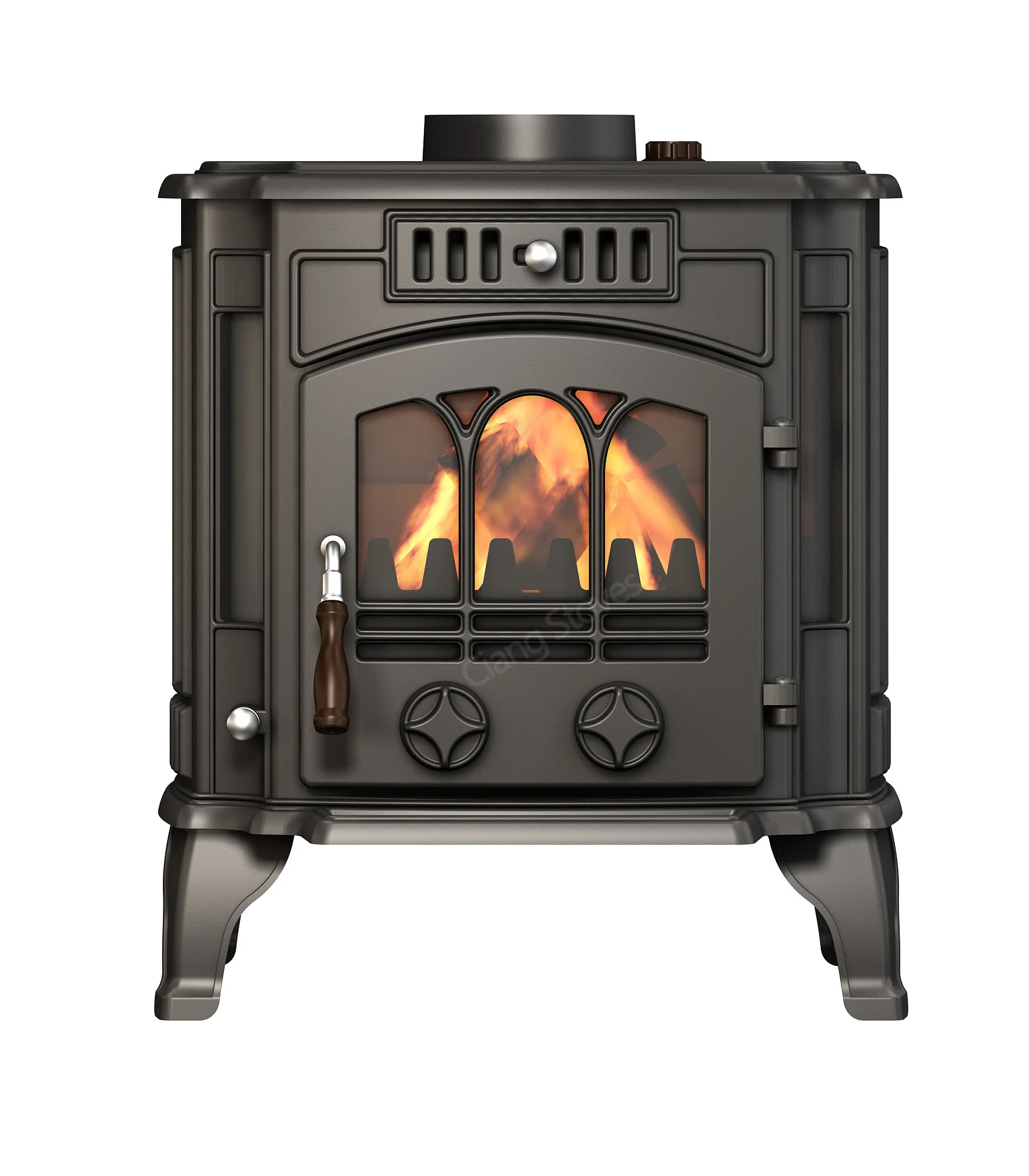 Cast Iron Stove Wood Burning Outdoor Smokeless Wood Stove Fireplace ...