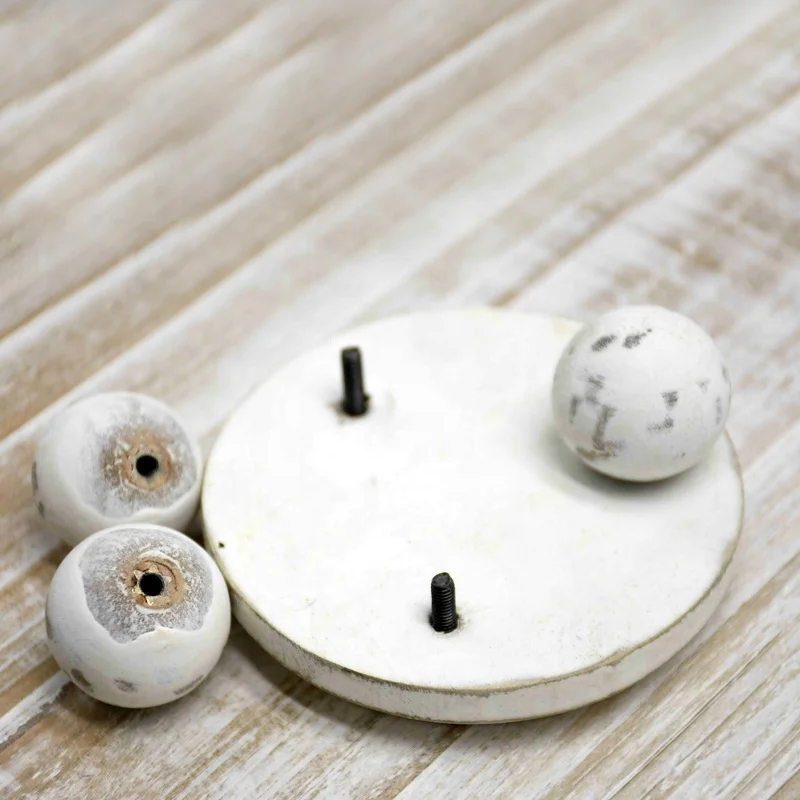 3 Pieces Rustic Round Wood Risers For Decor Wood Pedestal Mini Display ...