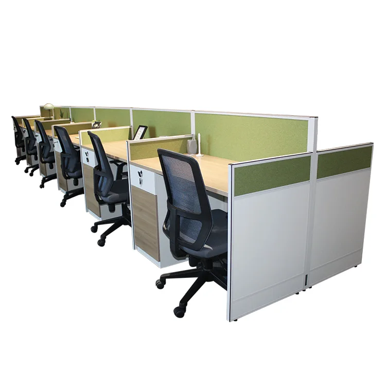 Modern Office Cubicles Partitions 2 4 6 Seats Staff Office Workstation ...
