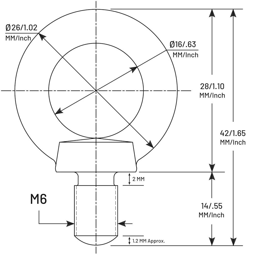 Din580 M16 Forged Lifting Rigging Galvanized Eye Bolt Anchor 316 304 ...