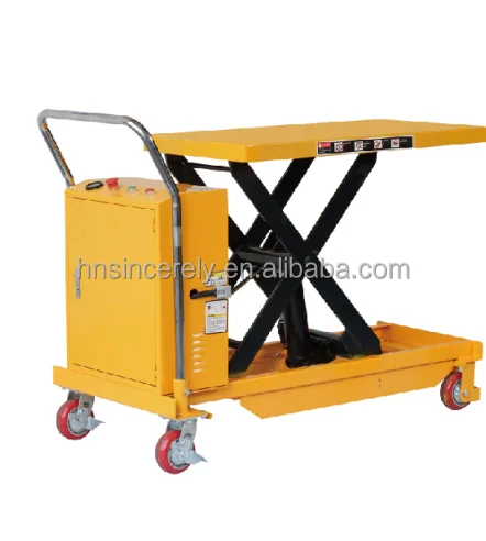 Manual Hydraulic Lifting Platform Cart: Mobile Elevator, Small Lifting ...