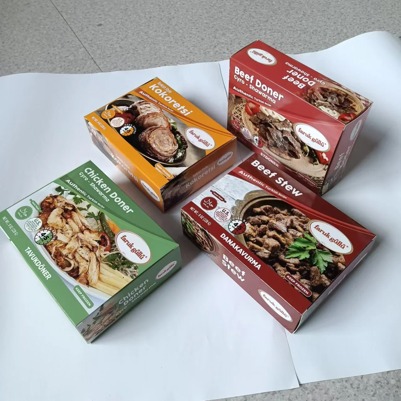 Eco Custom Printing Frozen Food Packaging Box Waterproof Freezer ...