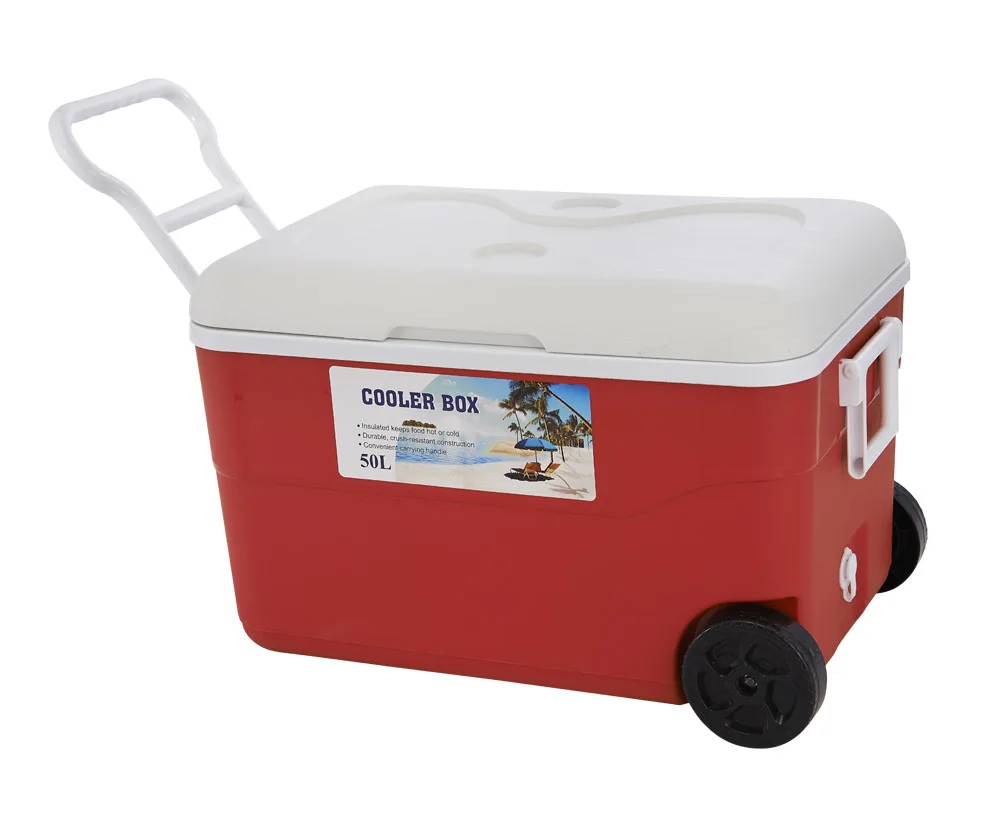 80qt Wheel Beach Cooler Cart Bbq Outdoor Patio Cooler Box Beer Bottle ...