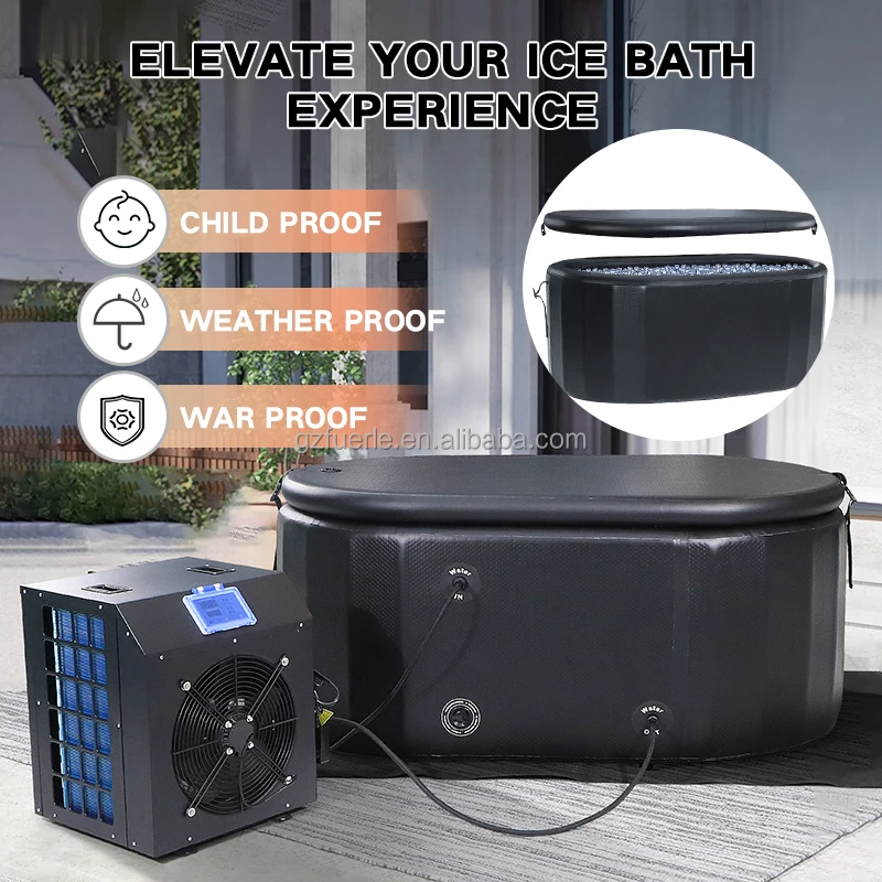 Portable Ice Bath Recovery - Inflatable Cold Plunge Tub