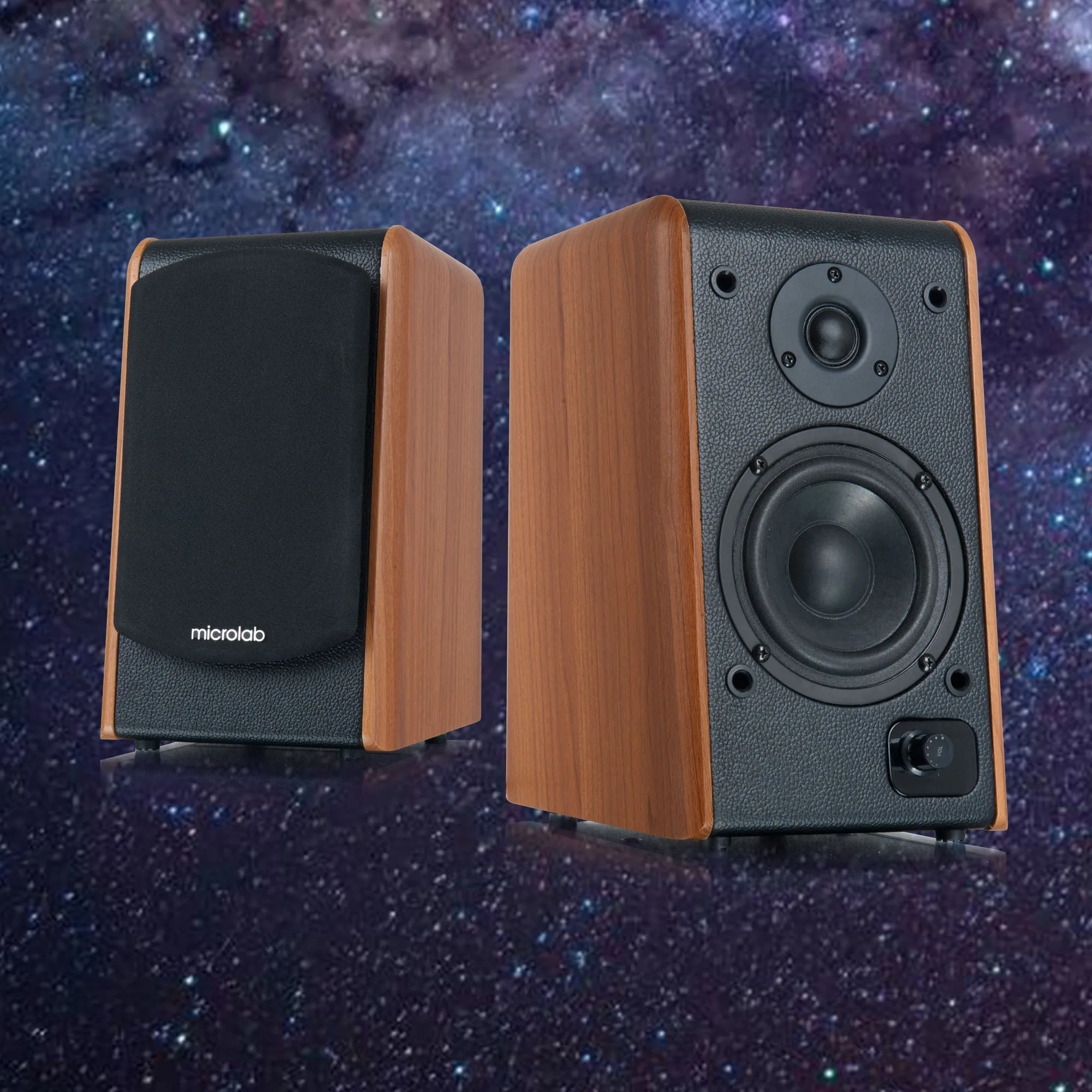 Microlab Stereo Bookshelf Speaker B77BT with Bluetooth