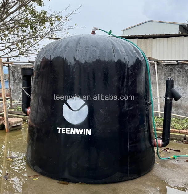 Black HDPE Red Mud Flexible Biodigestor Biogas Biogaz Fermentation ...