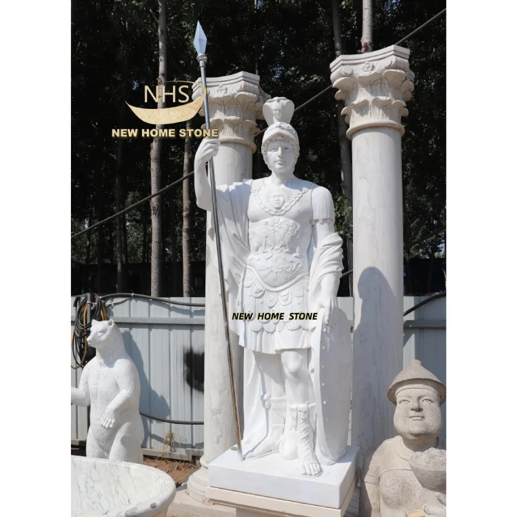 Garden Decoration Outdoor Statues - Large Stone Knight