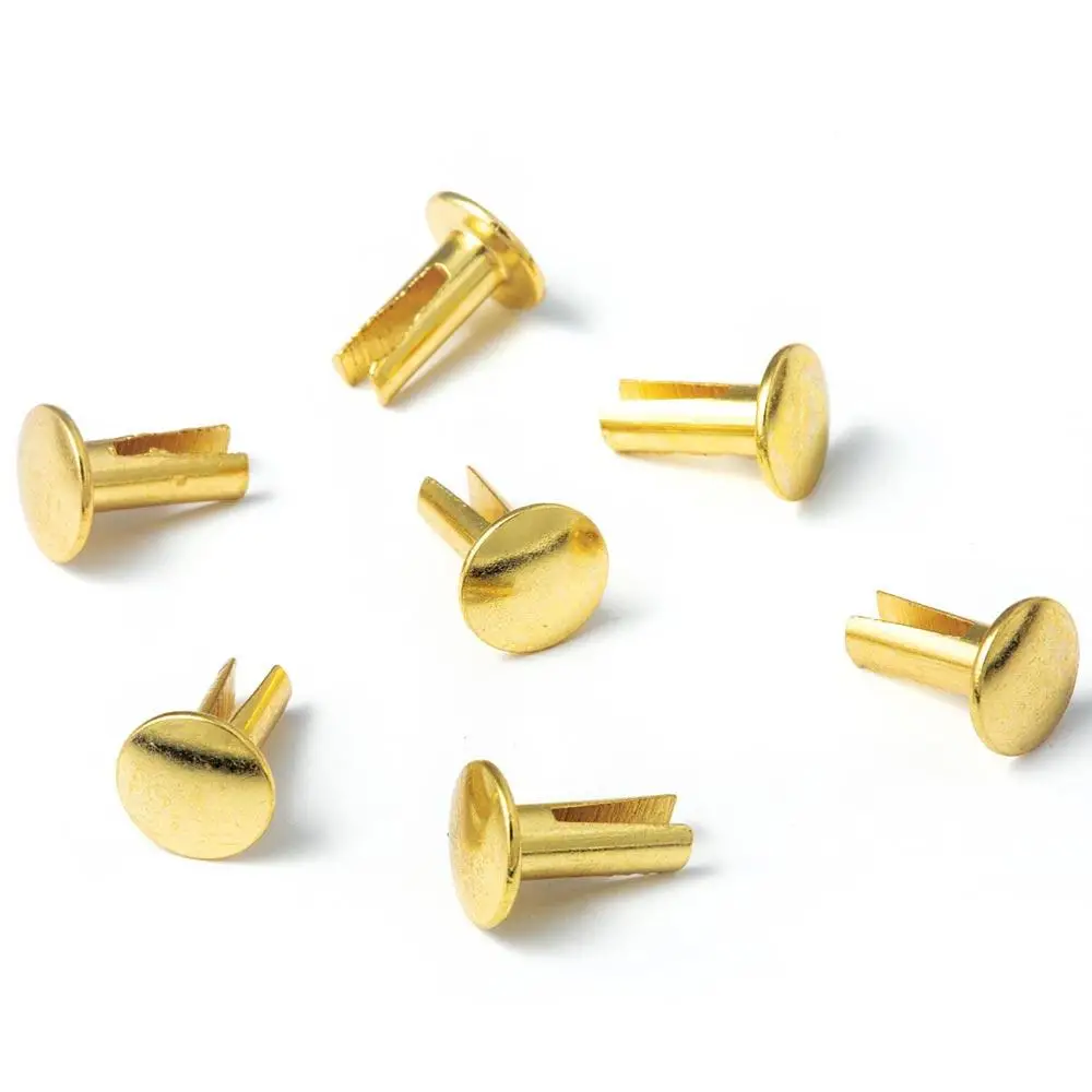 End Bifurcated Copper Alloy Bolt Connectors Split Rivets