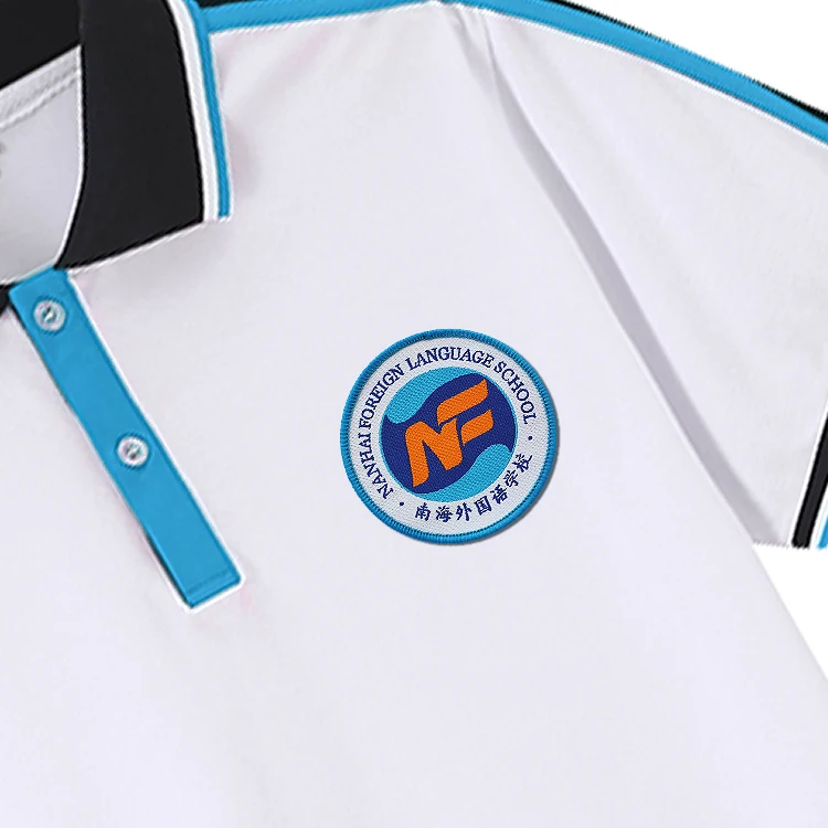 Factory Custom Clothes Hats Merrow Border Fabric Woven Patch Badges For ...