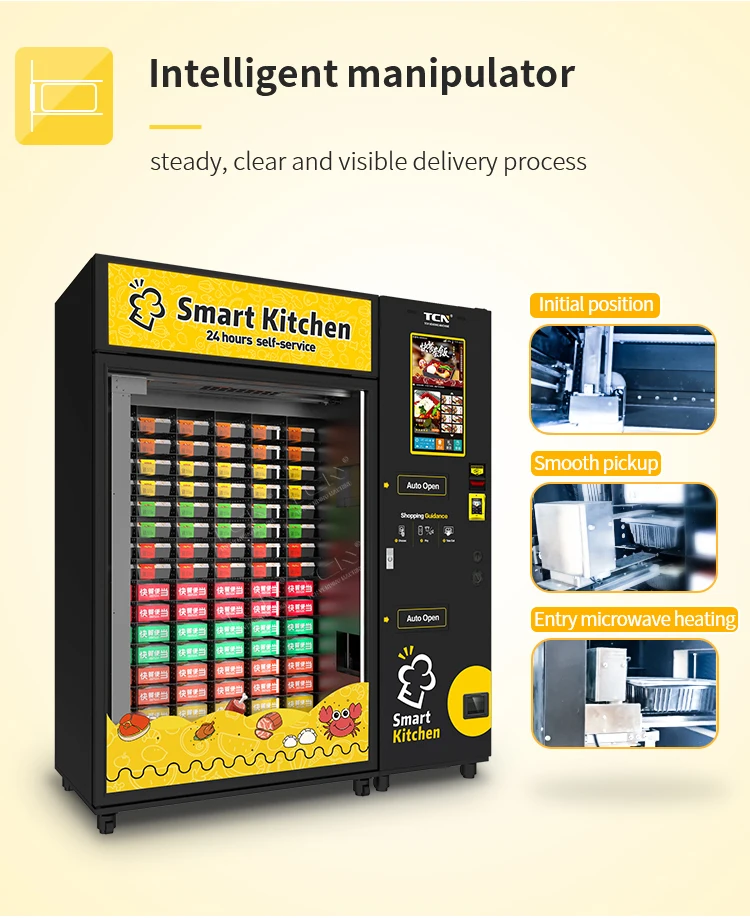 TCN Hot Food Vending Machine - Automatic Bento Maker