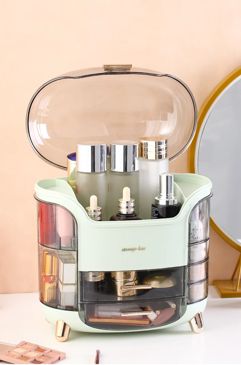 Wholesale Makeup Storage Organizer Cosmetics Display Case With 2-layer ...