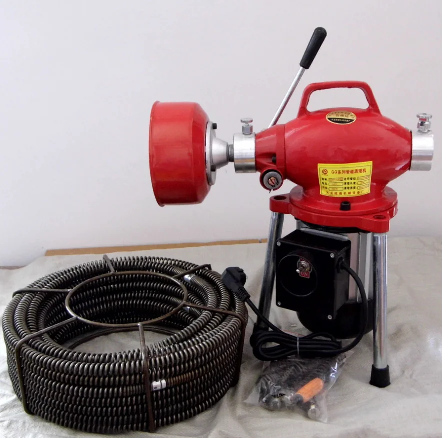High Efficiency Sewer Composite Cable Drain Pipe Cleaning Machine GQ75