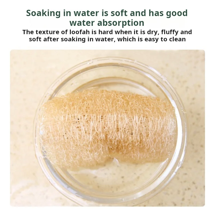 Natural Loofah Body Scrubber Bath Exfoliating Sponge Full Loofah Sponge ...