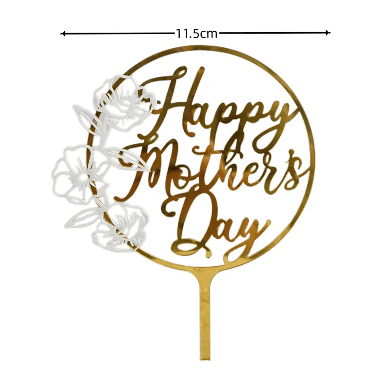 Happy Mother's Day Cake Topper Mom Letter Cake Decorating Pink Baking ...