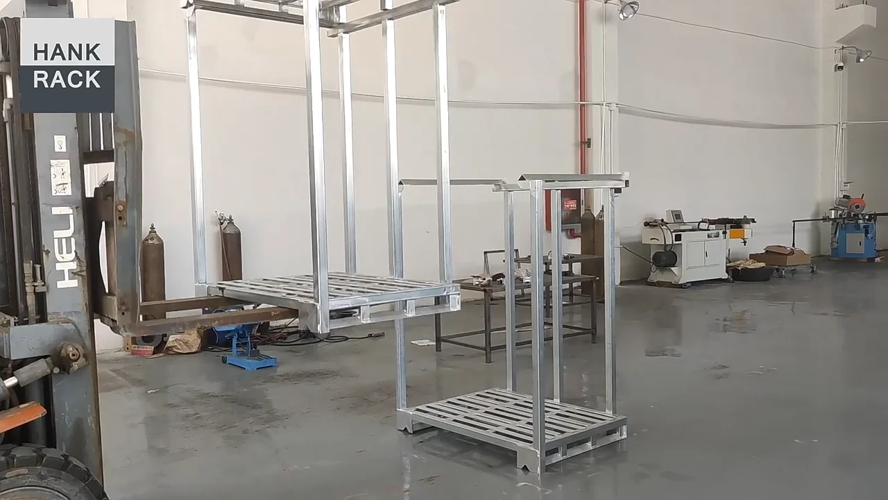 Cargo Storage Equipment Stackable Pallet Tainer Metal Stacking Stillage ...