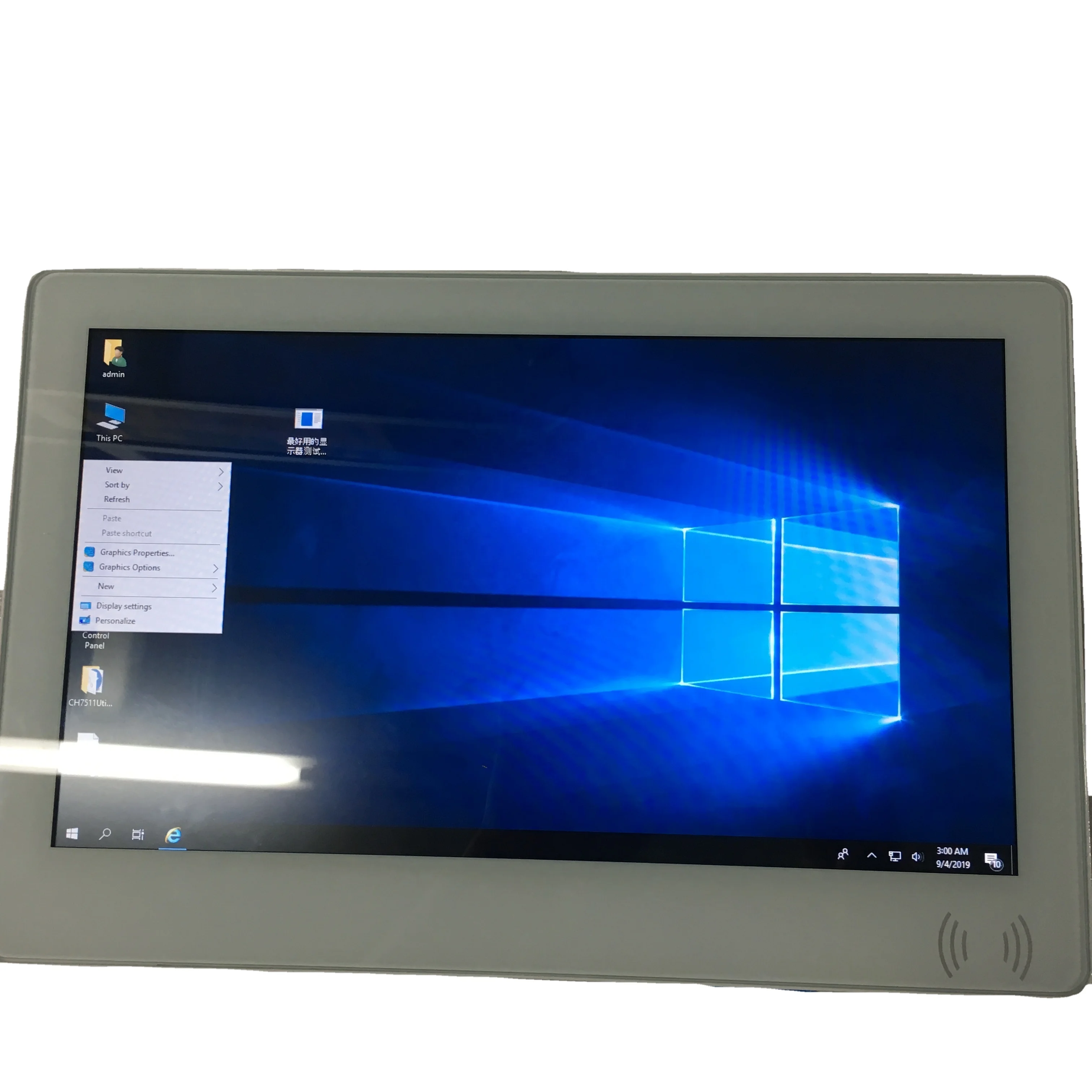 11,6 дюймовый мини-ПК AIO Monitor Z8350 PCAP Touch Win 10 Прочный ...