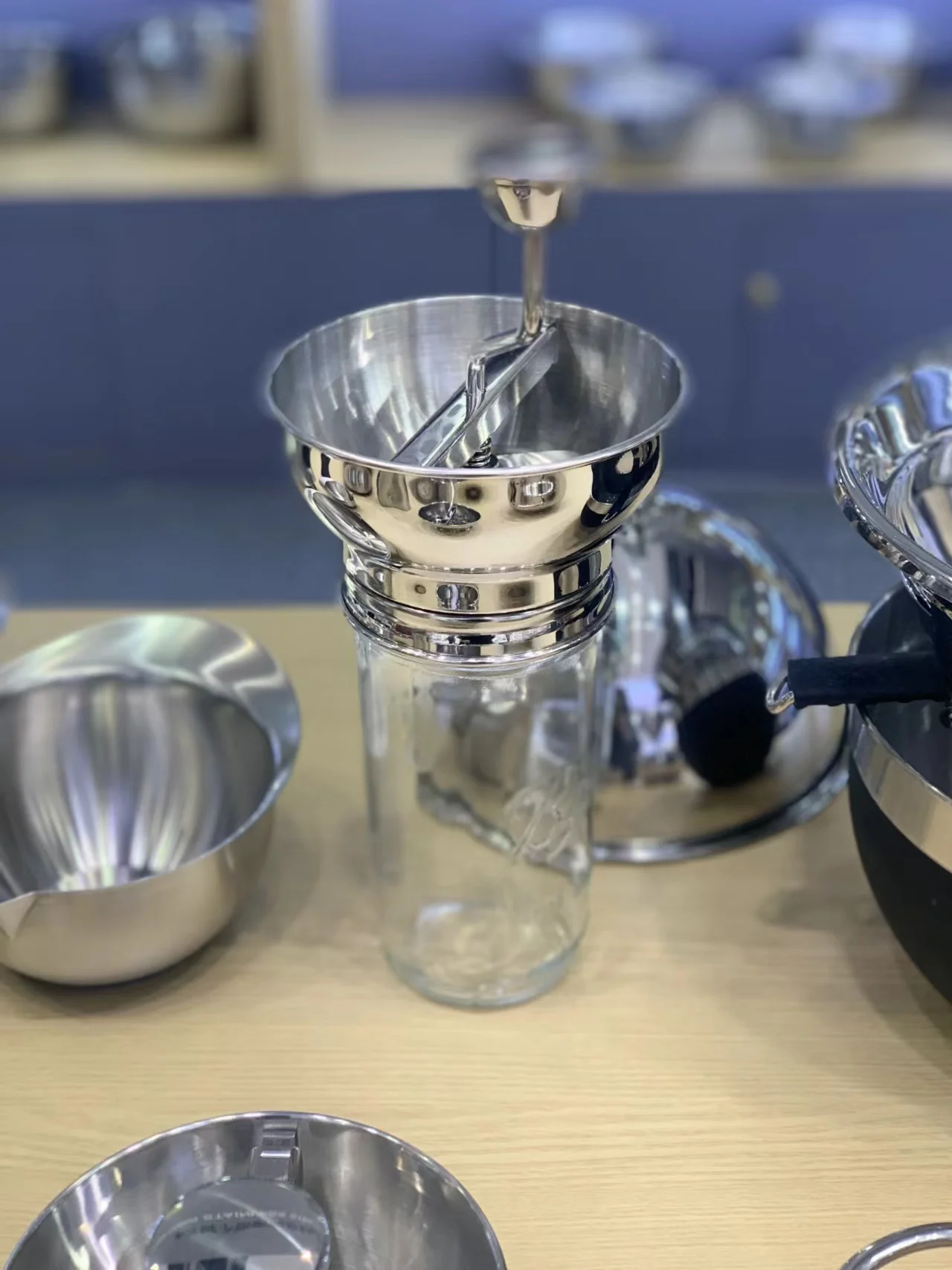 Stainless Steel 304 Potato Jam Manual Mini Food Mill 14cm