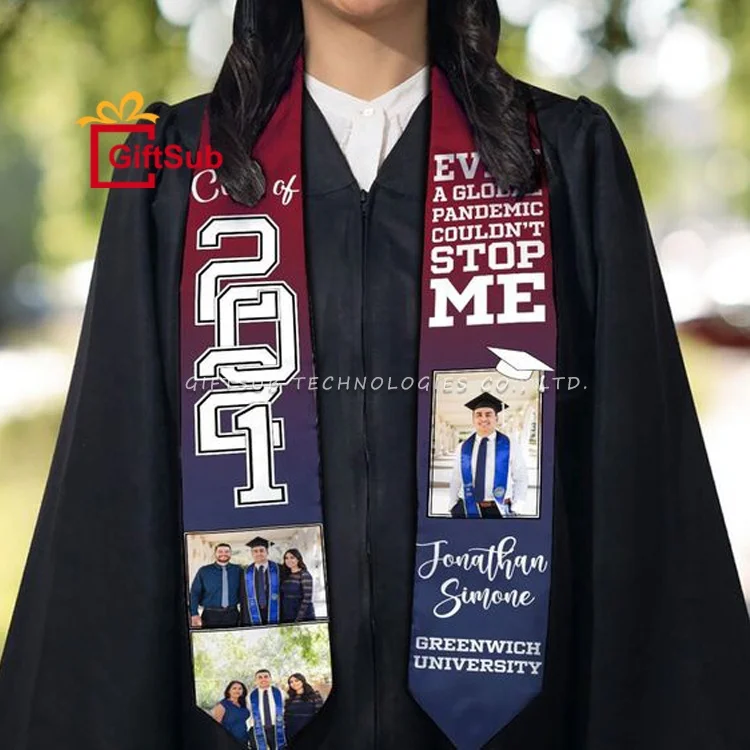 RTS University Grad Gift - White Satin Sublimation Stoles