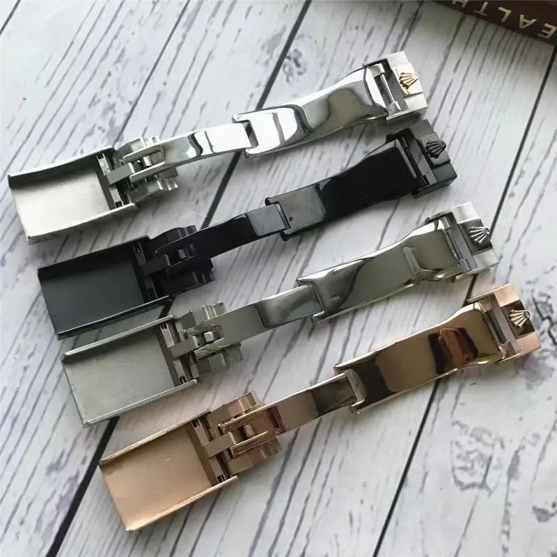 Luxury Precision Stainless Adjustable Folding Buckle Role Watch Buckle ...