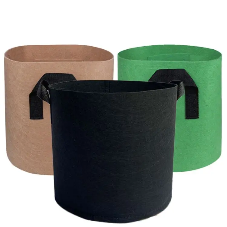 Custom 7-Gallon Biodegradable Heavy Duty Reusable Non-Woven Plant Grow ...