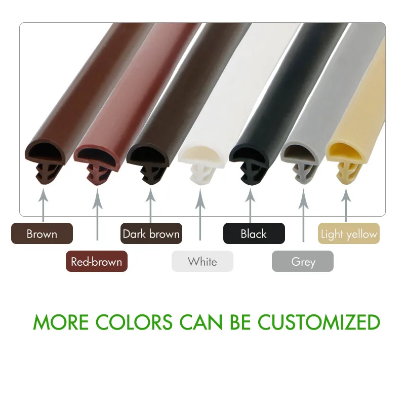 Custom Soft TPE/PVC Rubber Edge Trim Liner Seal Strip Profile for ...