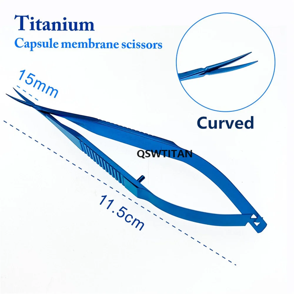 Castroviejo Corneal Scissors Capsule Membrane Scissors Titanium ...