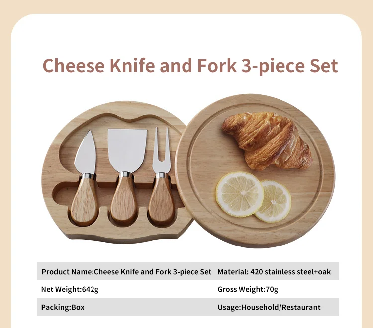 Wholesale Oak Cheese Board Set With Knife Slicer Cheese Plate Bamboo ...