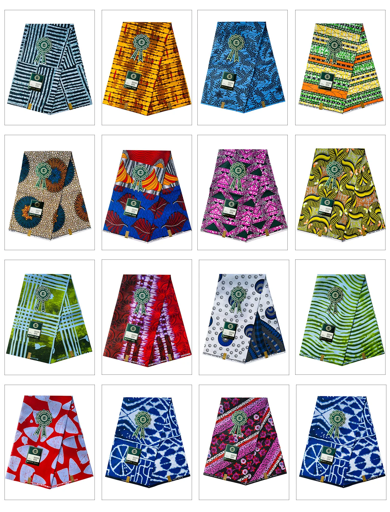 Best Selling African Wholesale Java Polyester Fabric Wax Print Fabric ...