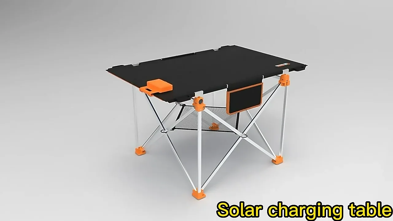 Portable Foldable Solar Table Fast Charging Even Outdoors Lightweight ...
