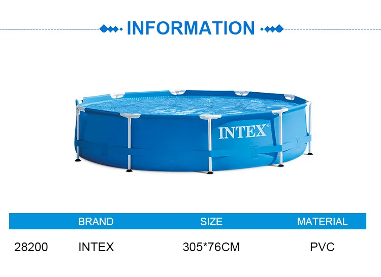 Intex 4.5M Rectangular Frame Pool Set with Filter Pump
