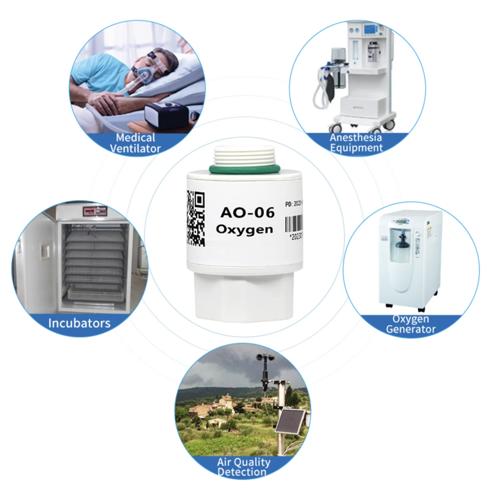 Electrochemical Oxygen Sensor Mox4 Replacement For Medical - Buy Oxygen ...